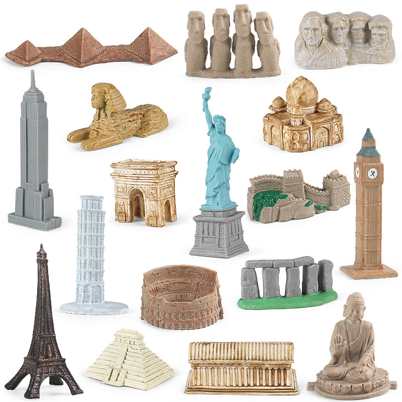 World Architecture Building Model Great Wall Eiffel Tower Statue of ...