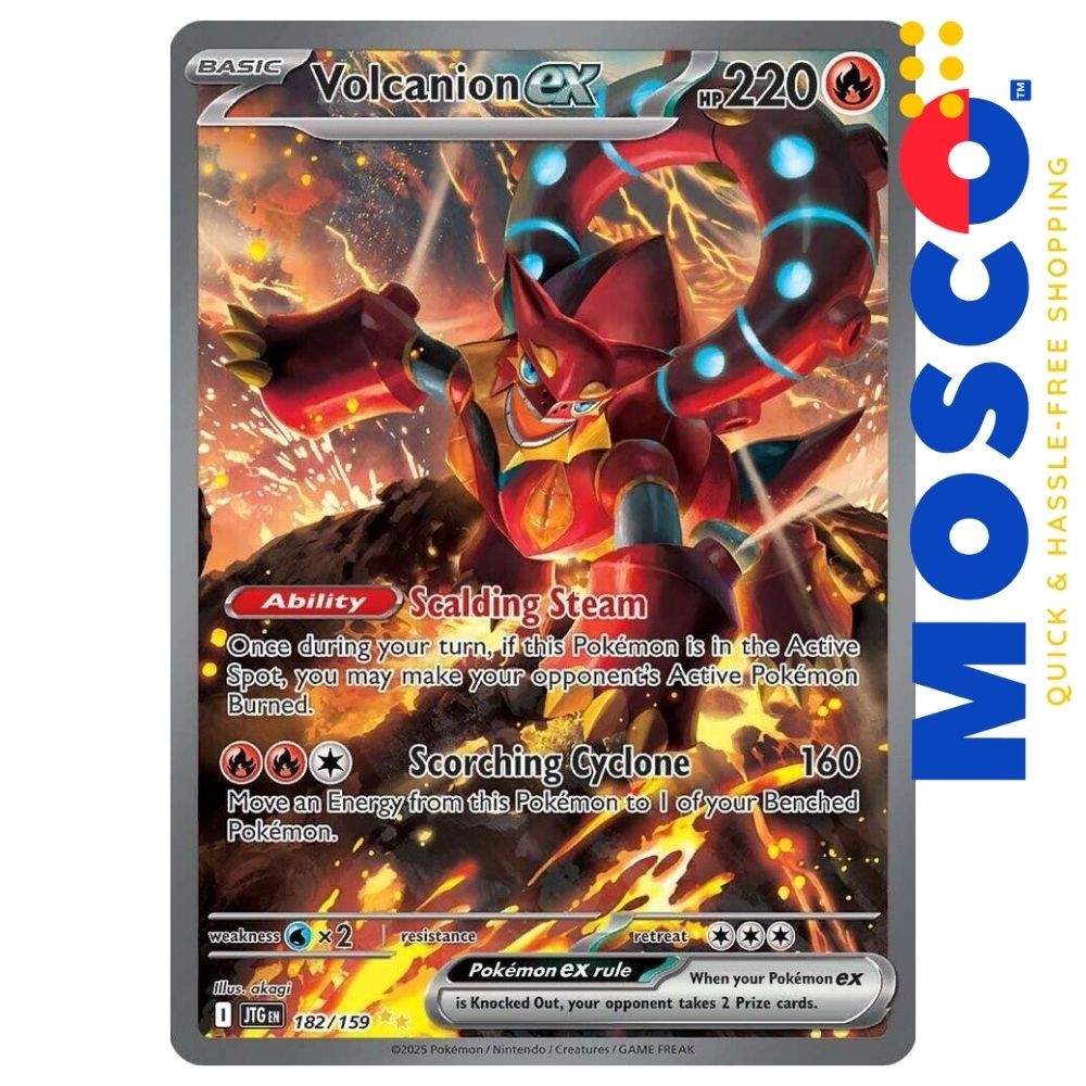Volcanion ex - 182/159 Journey Together | Pokemon TCG | Shopee Philippines