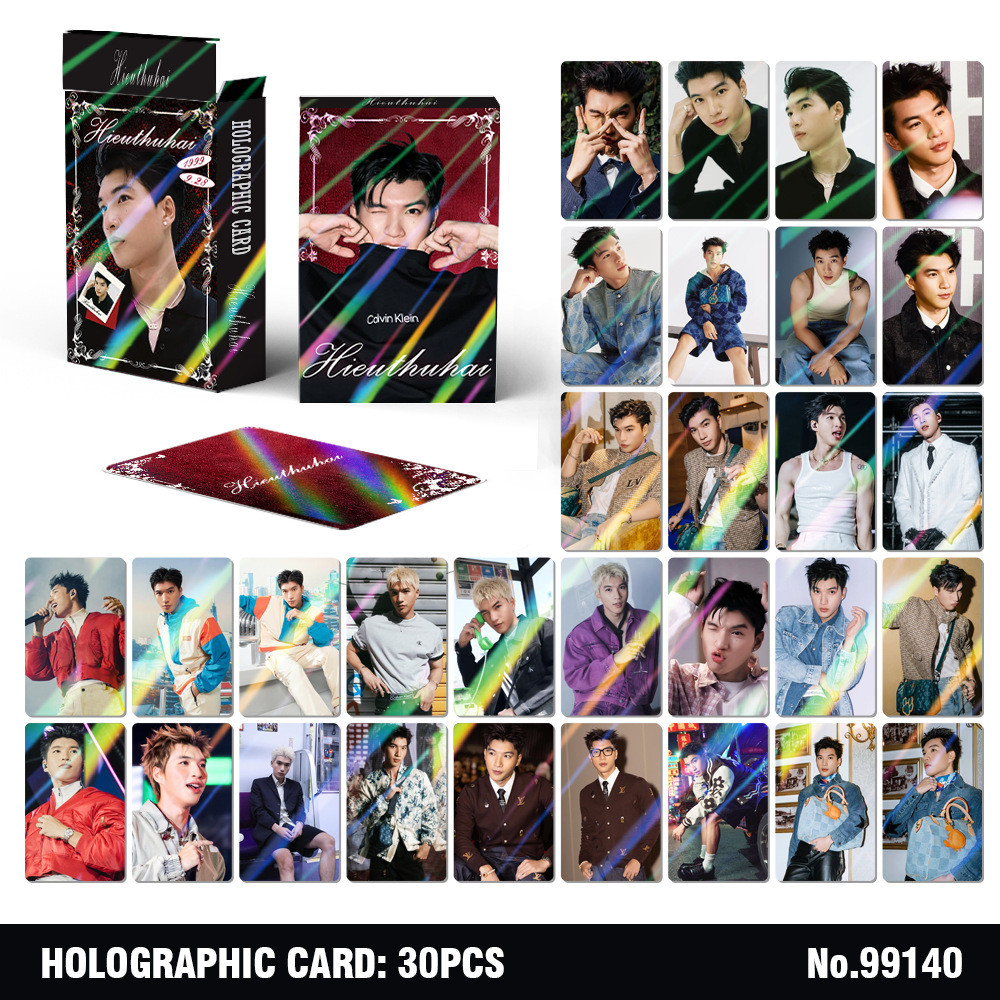 30pcs GERDNANG Hieuthuhai Negav Laser Holographic Lomo Cards ...