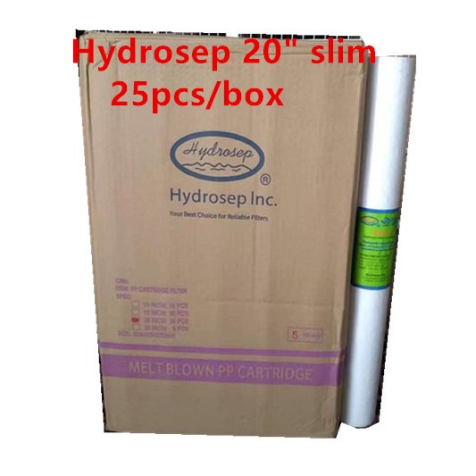 Hydrosep sediment filter slim 20 inches 1 mic,5mic,10mic and 20mic ...
