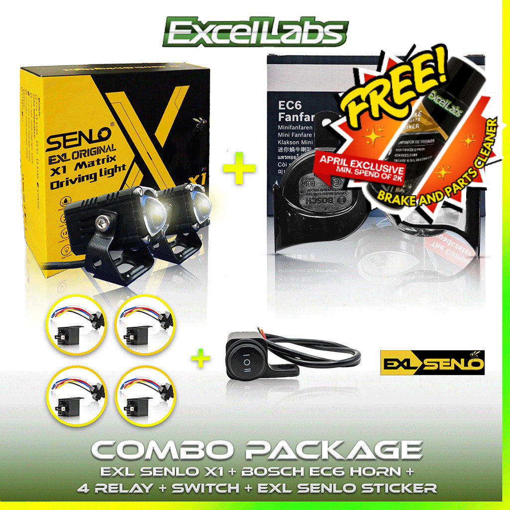 COMBO PACKAGE - ORIGINAL SENLO X1 MATRIX DRIVING LIGHT V3 + BOSCH EC6 ...