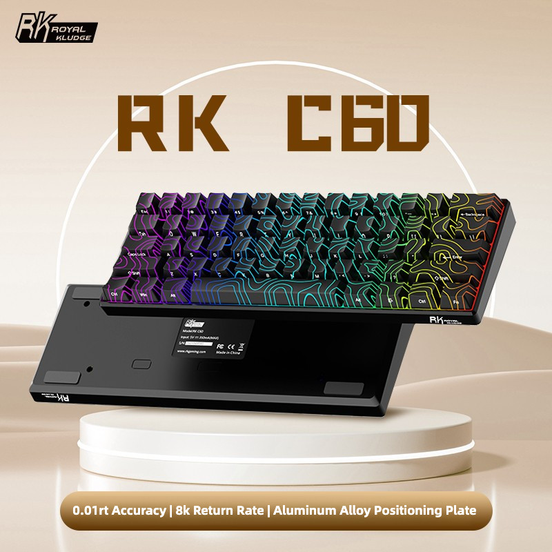 RK C60 GATERON Magnetic Switch Mechanical Keyboard Customized RT Low ...