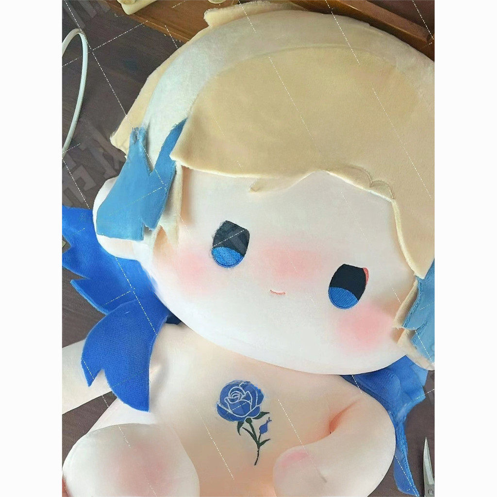 Blue Lock Kaiser Plush 40cm Dress Up Doll Blue Angel Rose Plush Doll ...
