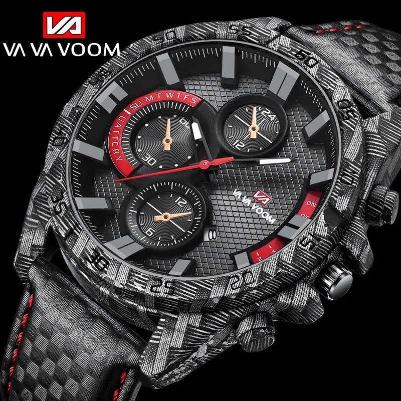 VAVA VOOM 2025 Carbon Fiber Racing Watch For Men Waterproof Original ...