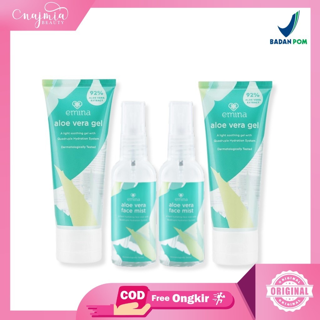 Najmia 2 - Emina Aloe Vera Series Gel & Face Mist 60Ml ...