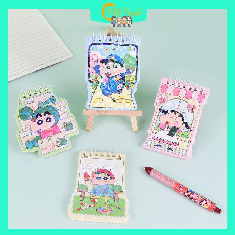 Crayon Shin-chan Mini Coil Book Cartoon Upturned Page New Small Book ...