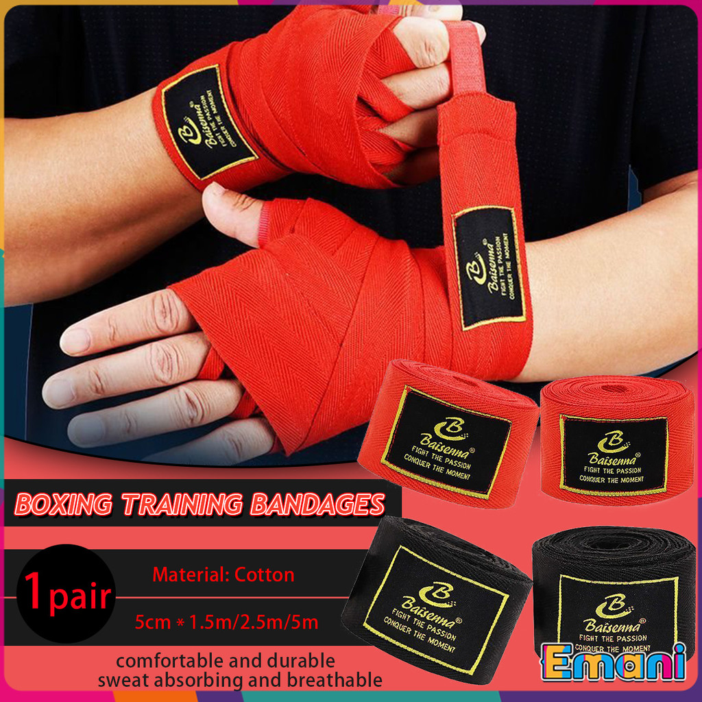 Emani 1.5M/2.5M/5M Boxing Training Bandages Cotton Sports Bandages Hand ...