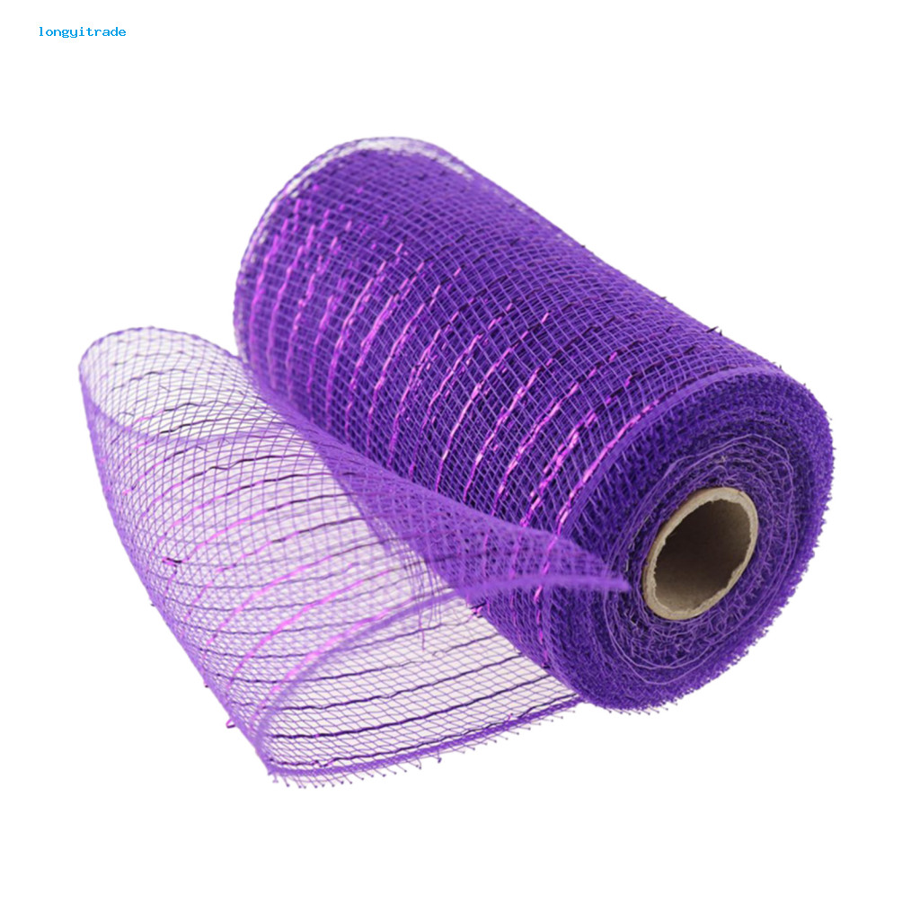 1 Roll Practical Poly Mesh Ribbon for Party Christmas Poly Mesh Ribbon ...