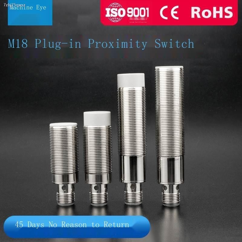 COD/M18 four-pin plug-in connector type proximity switch sensor with aviation plug three-wire ...