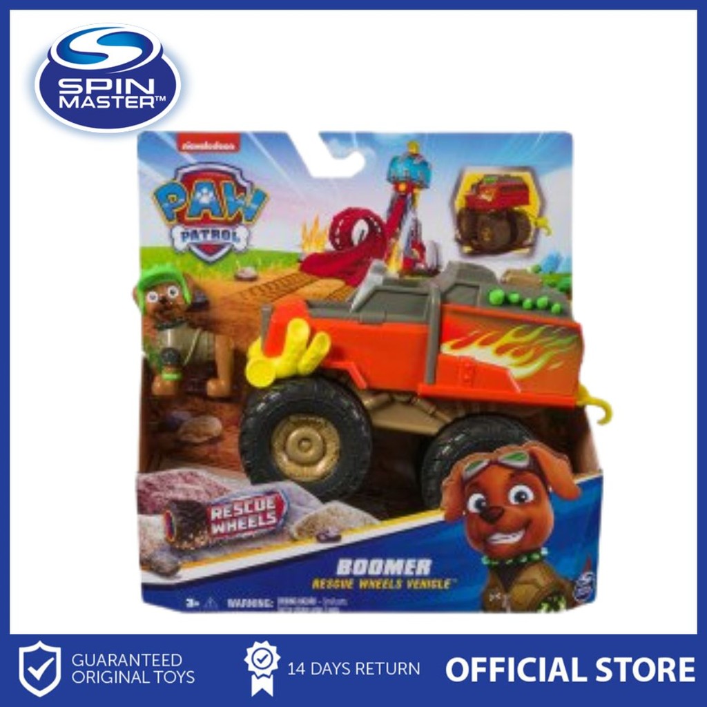 Paw Patrol Themed Vehicle Boomer Construction Pup Figure Toy for Kids ...