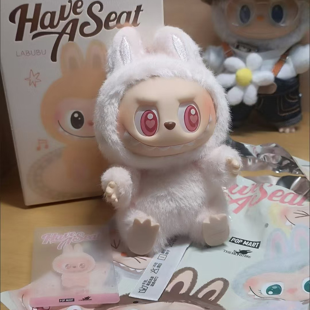 【in Stock COD】 bag charm labubu mr bean teddy bear keychain pop mart ...