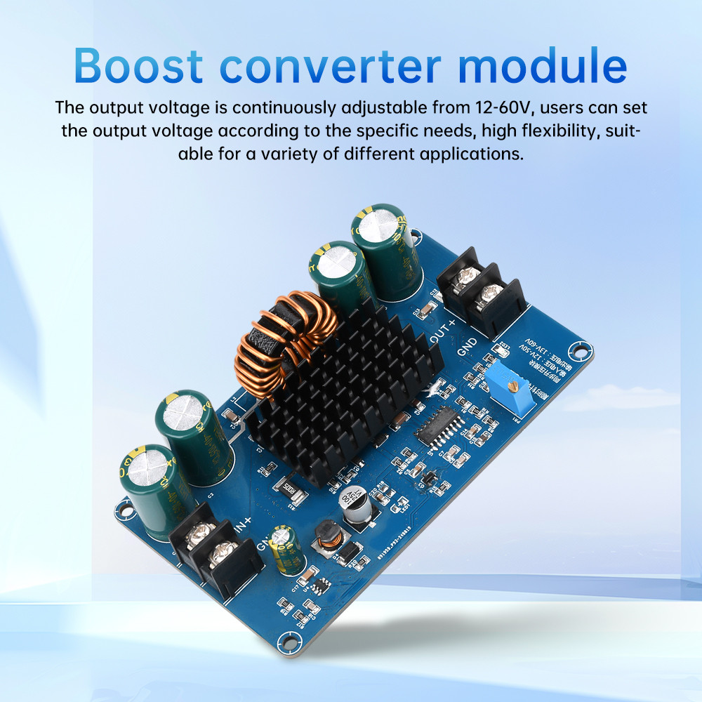 Pcbfun DC-DC Boost Converter Module 300W12A Synchronous Rectifier Boost Constant Voltage ...