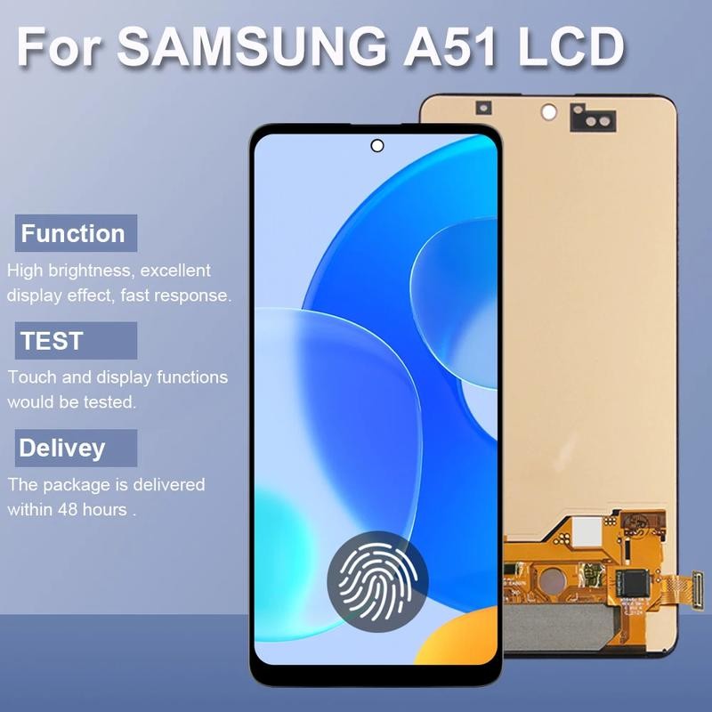 A51 A515F A515F/DS A515F/DSN Super AMOLED Screen Parts for Samsung Galaxy A51 LCD Dispaly Touch ...