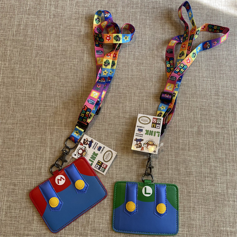 Mario Card Holder ID Card Bank Card Halter Document Bag with Lanyard ...