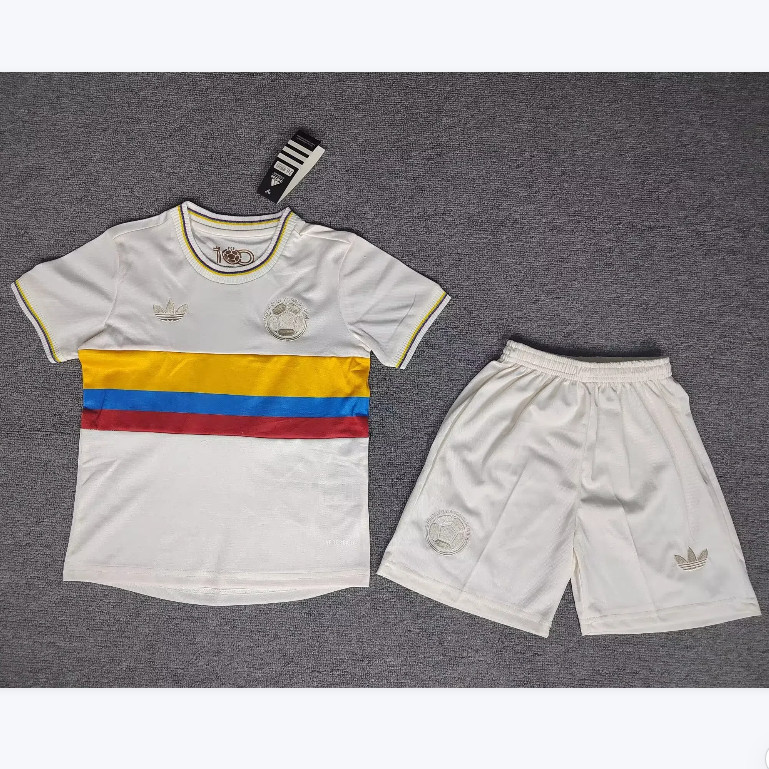 2024 Colombia 100th Anniversary Kids Kit Football Shirt Shorts National ...