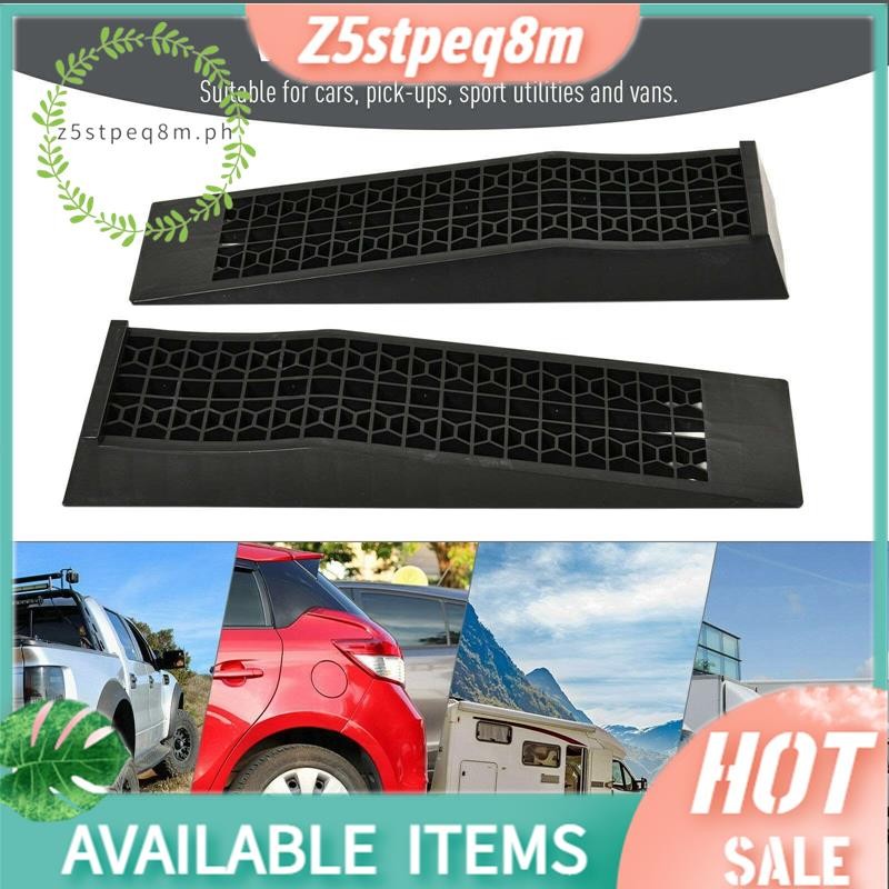2PC Black 3000KG Heavy Duty Car Ramps Long Antiskid Working Ramp Auto ...