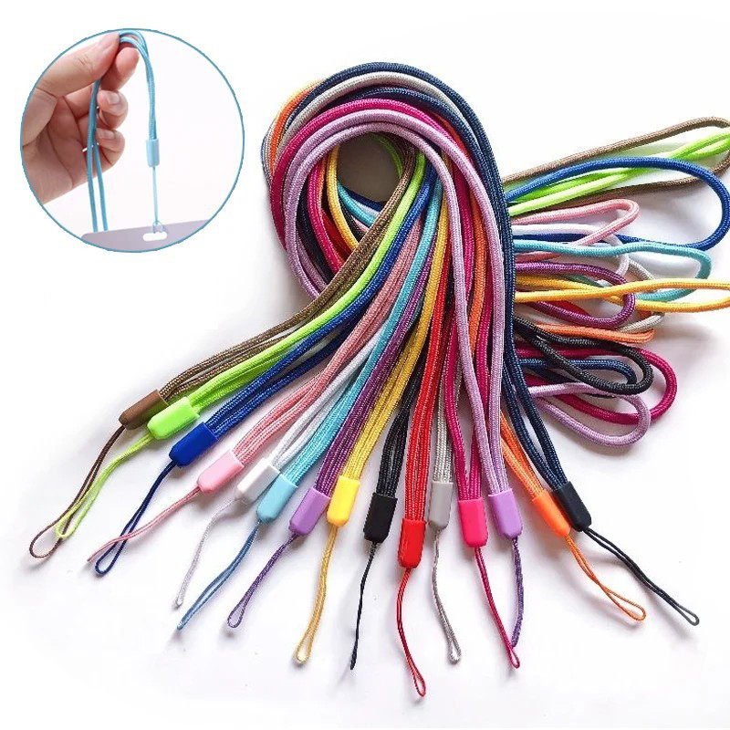 Nylon Wrist Hand Phone Mobile Chain Straps Keychain Cords DIY Hang Rope ...