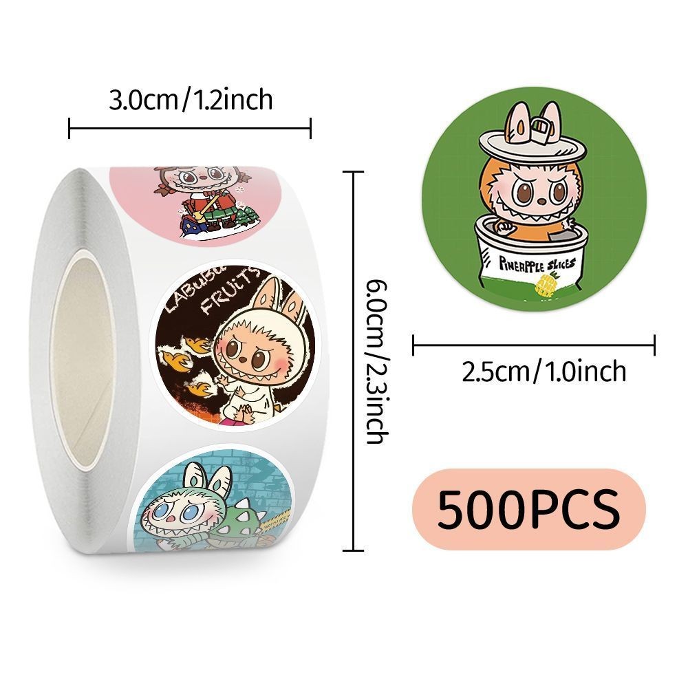 500PCS Labubu Sticker Cartoon Graffiti Stickers Diy Waterproof Stickers ...