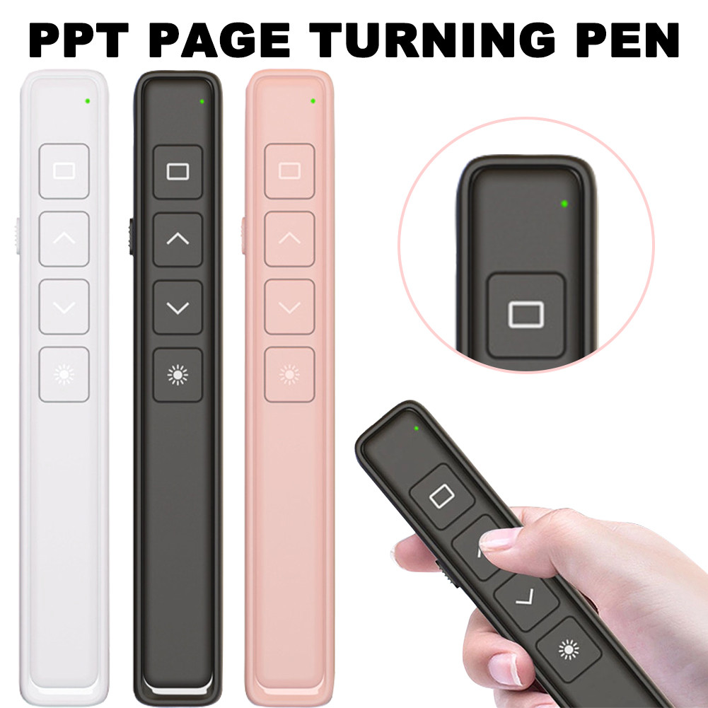 Wireless Presentation Clicker PPT Slide USB Charging Clicker 2.4GHz ...