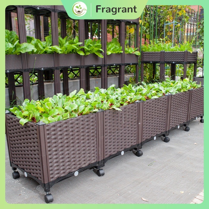 Balcony Planting Box Combination Flower Box Deepening Box Flower Pot ...