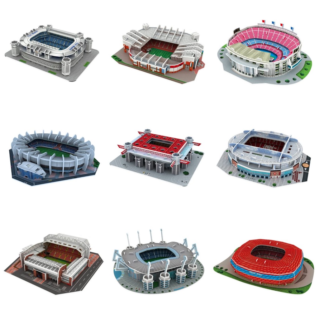 Stadium Puzzle / Miniature Mini 3D Football Stadium European Club Camp ...