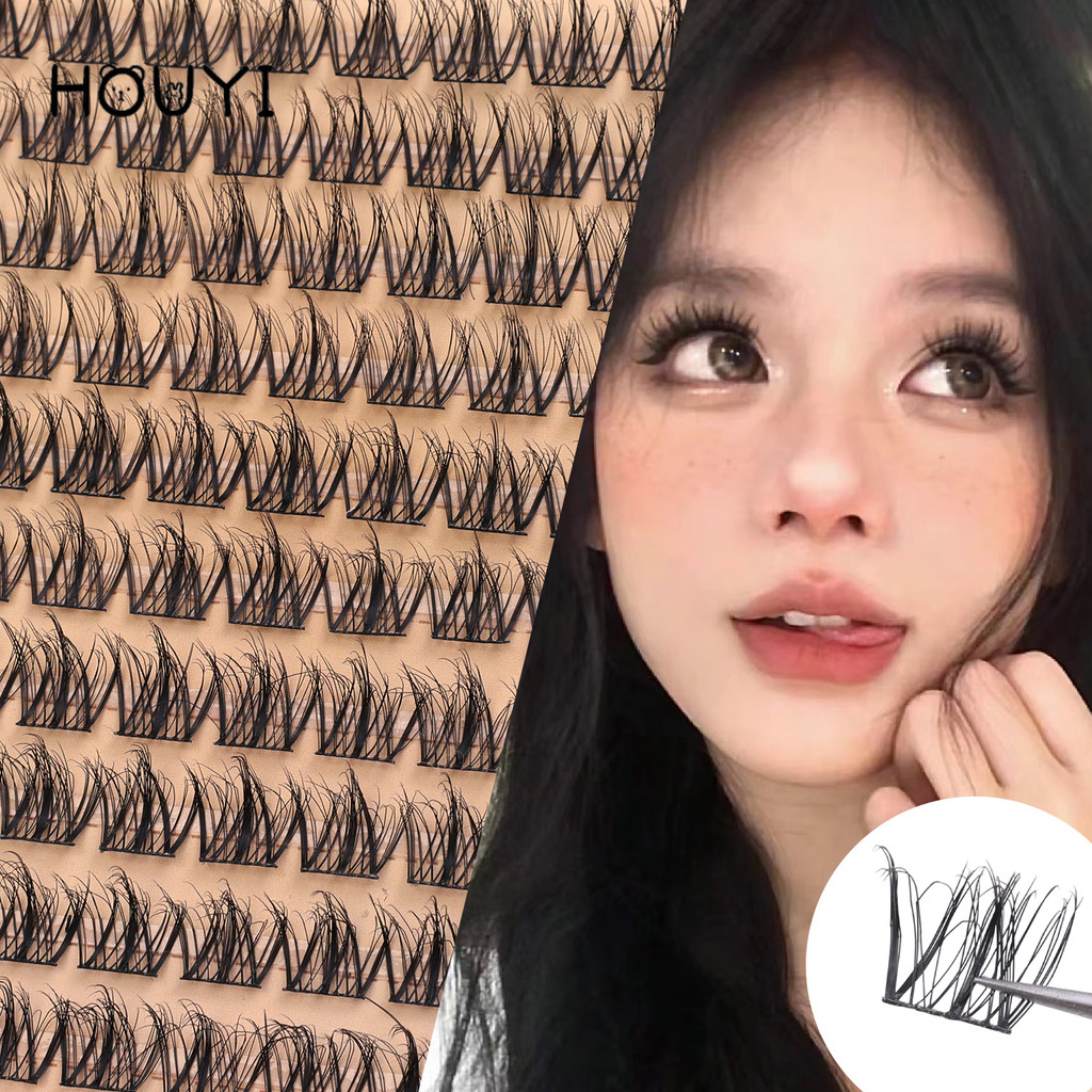 Ultra Dense Single Clusters False Lashes - 100 Clusters/Box Portable ...