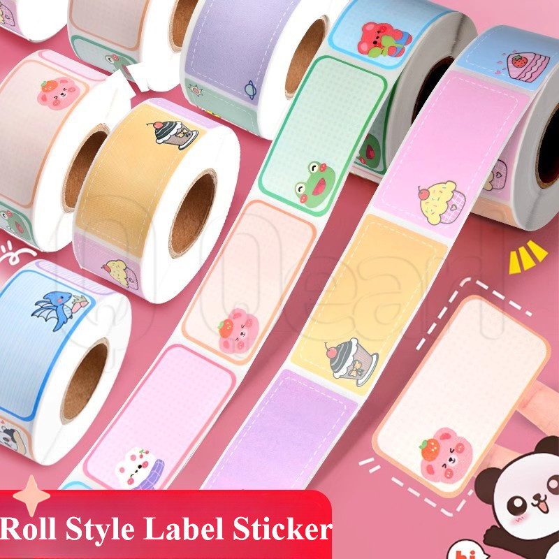 Cartoon Blank Name Tag Stickers - Self-Adhesive Gift Labels - For Home ...