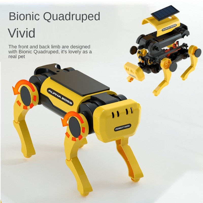 Toy Smart Solar Robot Dog Science Technolog Electric Educational Stem ...