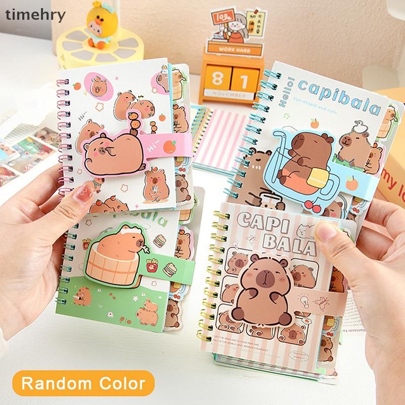 TY Cute Capybara Coil Book A7 Loose-Leaf Notebook Notepad Learn ...