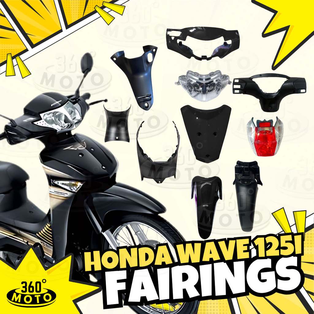 PREMIUM INDIVIDUAL FAIRINGS FOR HONDA WAVE 125I MODEL | Shopee Philippines