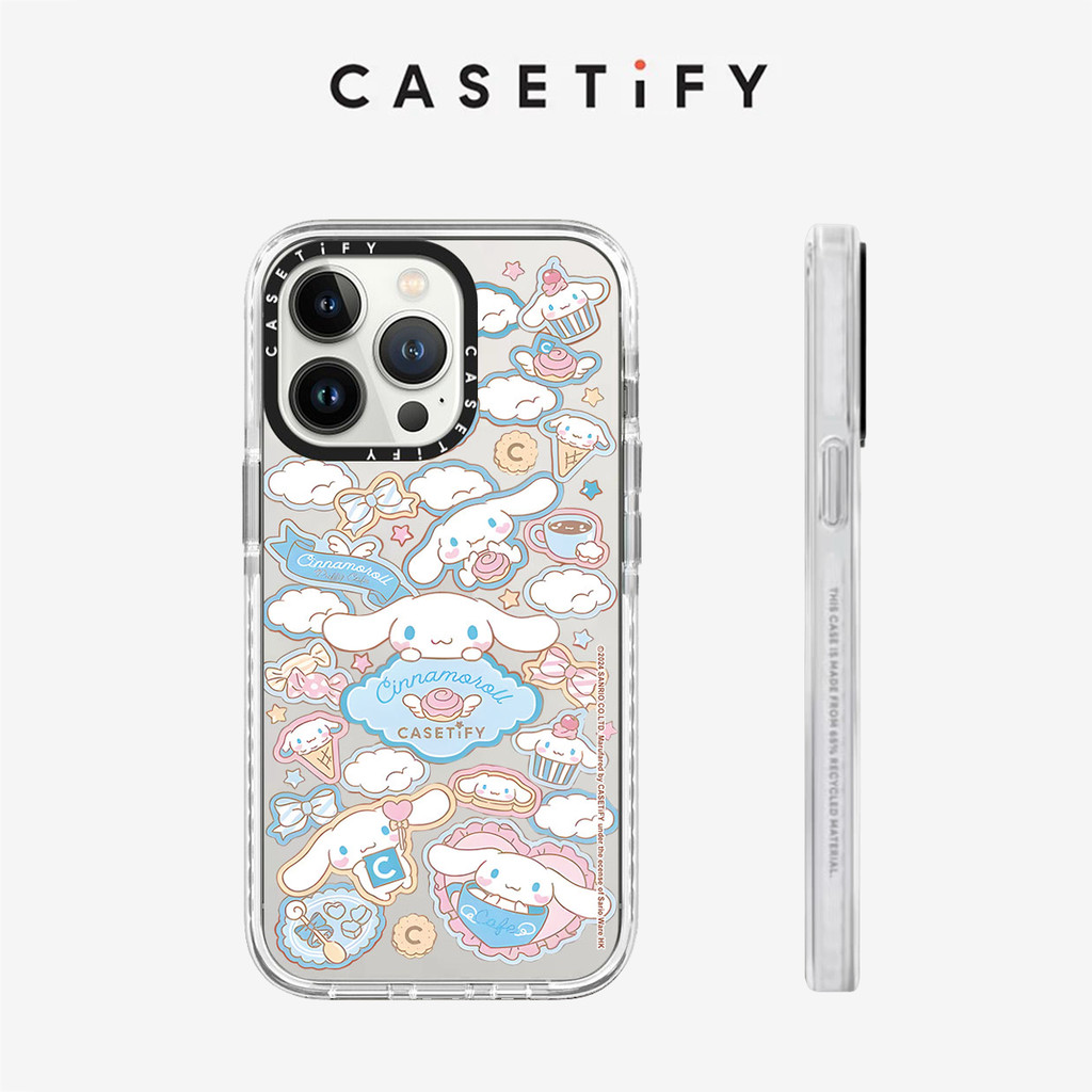 Transparent Cinnamoroll Stickers Anti fall Phone Case For IPhone 16 ProMax 16Pro 15 ProMax 15 16 ...