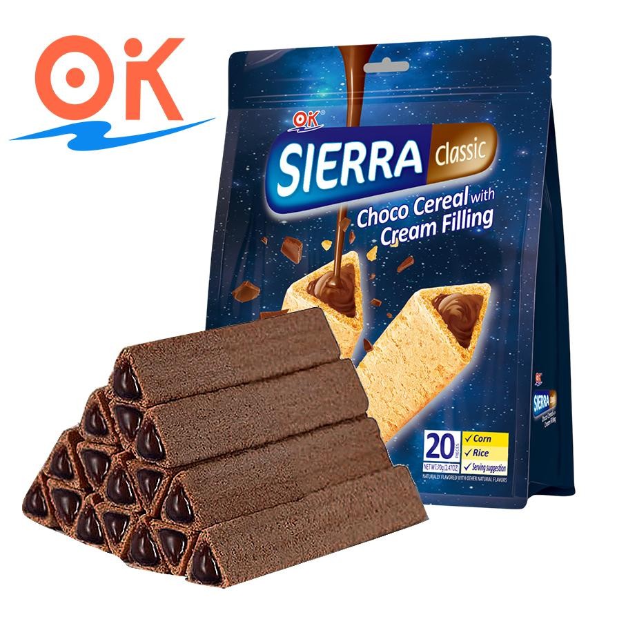 OK Sierra Classic Choco Cereal with Cream Filling 20pcs | Shopee ...