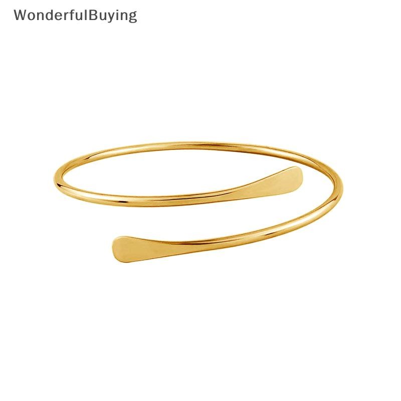 WBPH Belle Rocking Egypt Swirl Adjustable Filigree Arm Cuff Armlet Armband Open Bangle Modish ...
