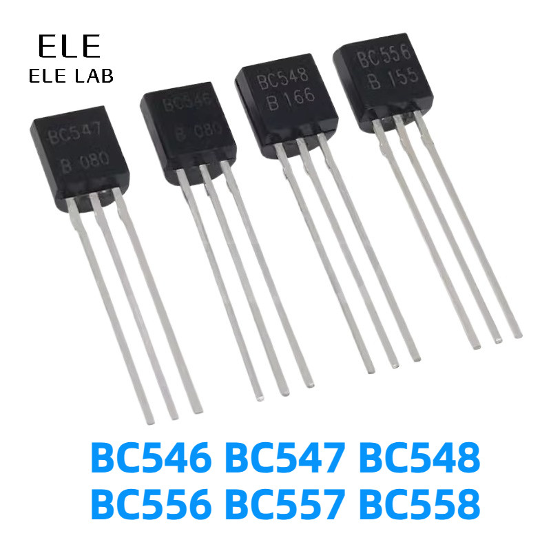 ‌50Pcs BC546 BC547 BC548 BC556 BC557 BC558 Bipolar Transistors TO-92 ...