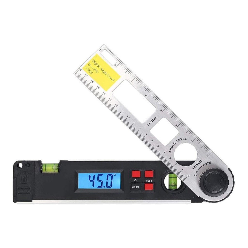 Digital Inclinometer Protractor Angle Gauge with LCD Display Level ...