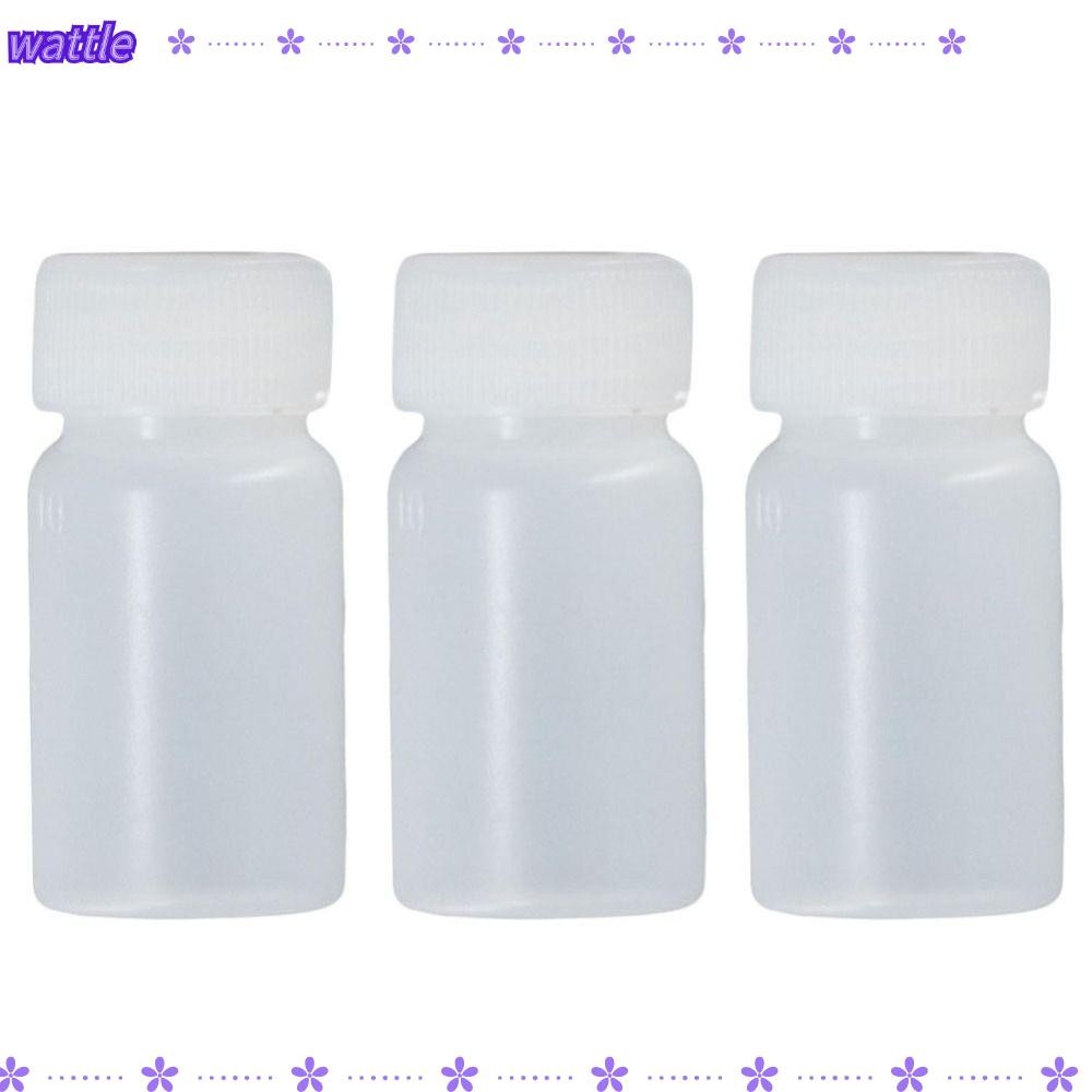 WATTLE 100pcs Small Plastic Bottles, Empty Small Mouth Sample Bottles ...