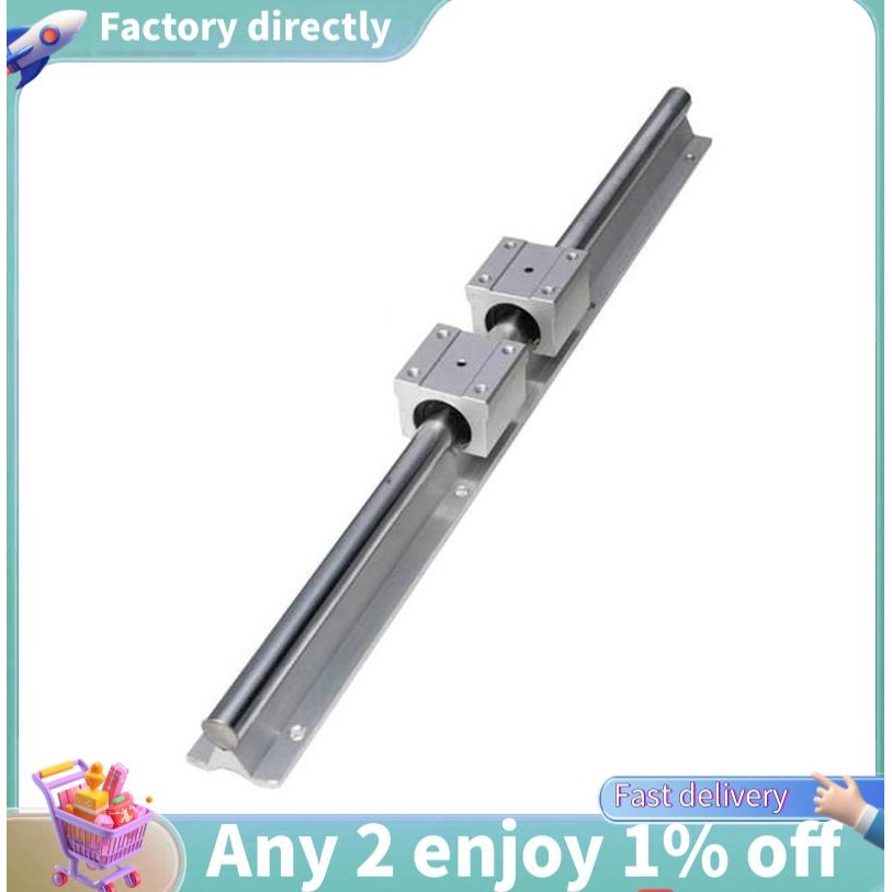 LU-Linear Rails and Bearings,1Pcs Linear Guide Rail 500mm +2Pcs Linear Bearing 12mm Slide Blocks ...