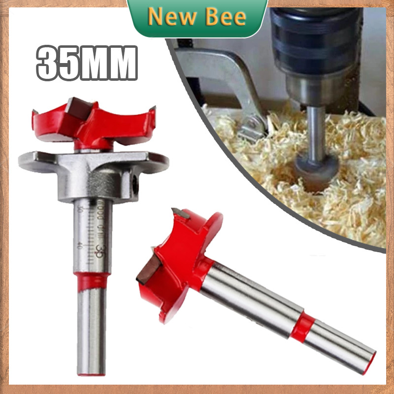 35mm Adjustable Carbide Drill Bits Woodworking Hinge Hole Opener Drill ...