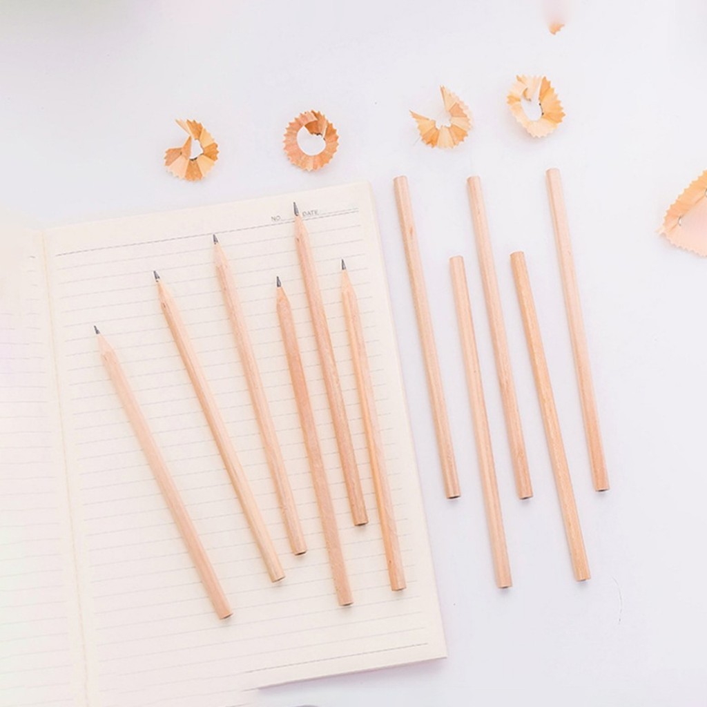 Log Pencil,HB Pencils,Unsharpened,Profession Artist Wood-Cased Pencils ...
