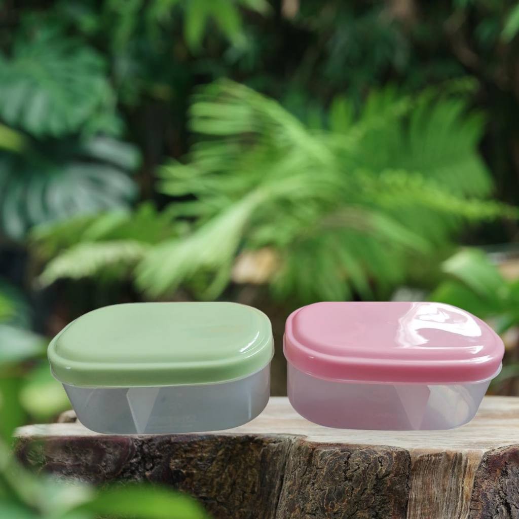 1pc Bento Lunch Box Tupperware Plastic Lunch Box Food Storage Container ...