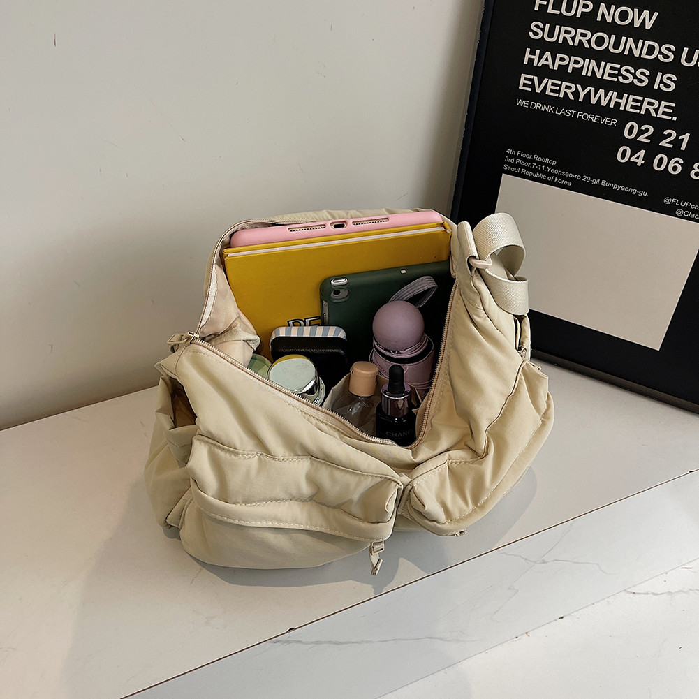 Women Puffer Shoulder Bag Adjustable Strap Padded Satchel Bag Female ...