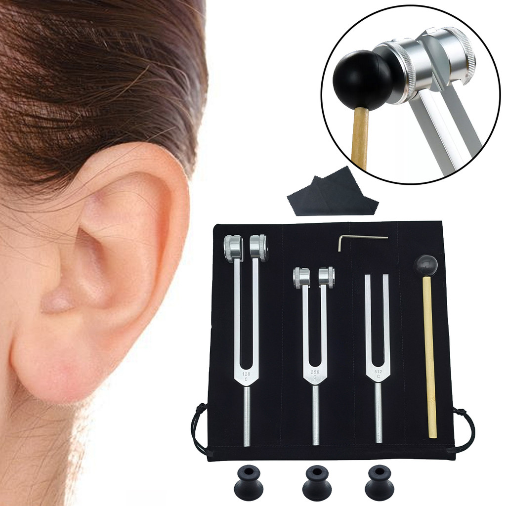 3Pcs/Set Tuning Fork Set 128 256 512 HZ Yoga Tuning Forks Meditation Group Healing Aluminum ...