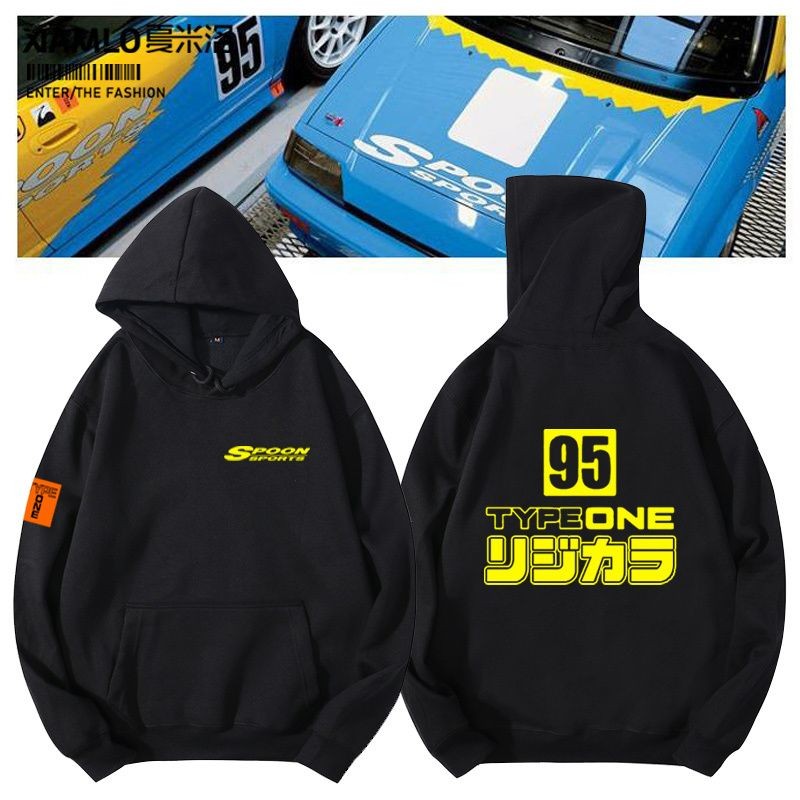 Japanese JDM Modified Car Hooded Sweatshirt SPOON Clothes Men Autumn ...