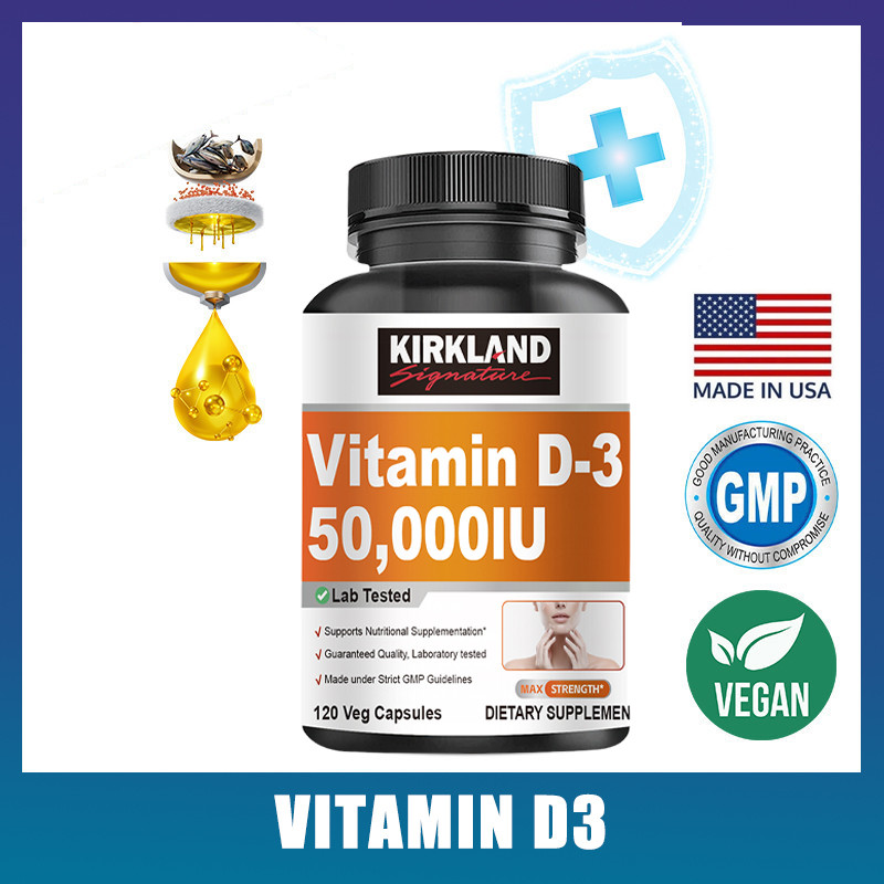 Vitamin D3 50,000 IU Support Skeleton Immune Cardiovascular and Nervous ...