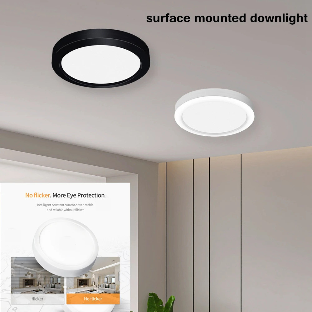 LED Downlight Ultra-thin LED Spotlight Ceiling Surface Mounted Down ...