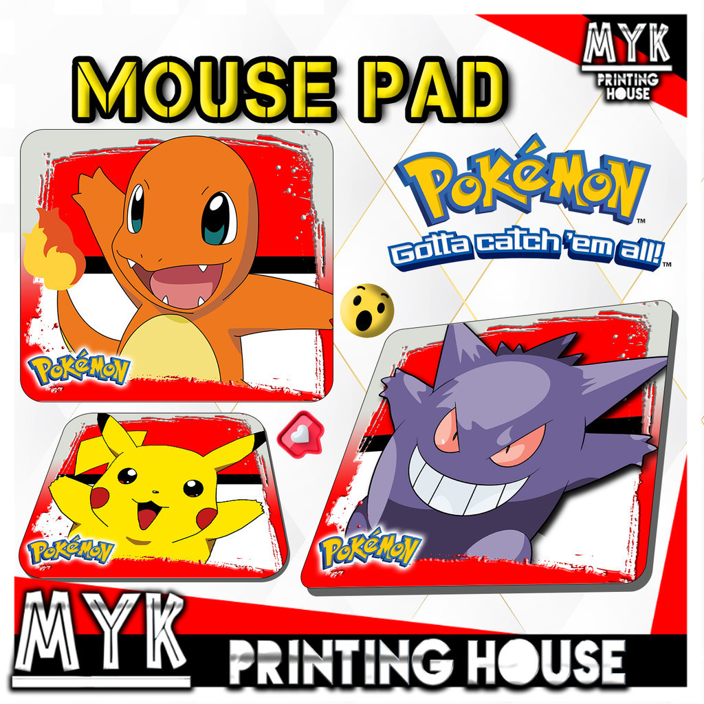 POKEMON MOUSE PAD DESIGN | Shopee Philippines