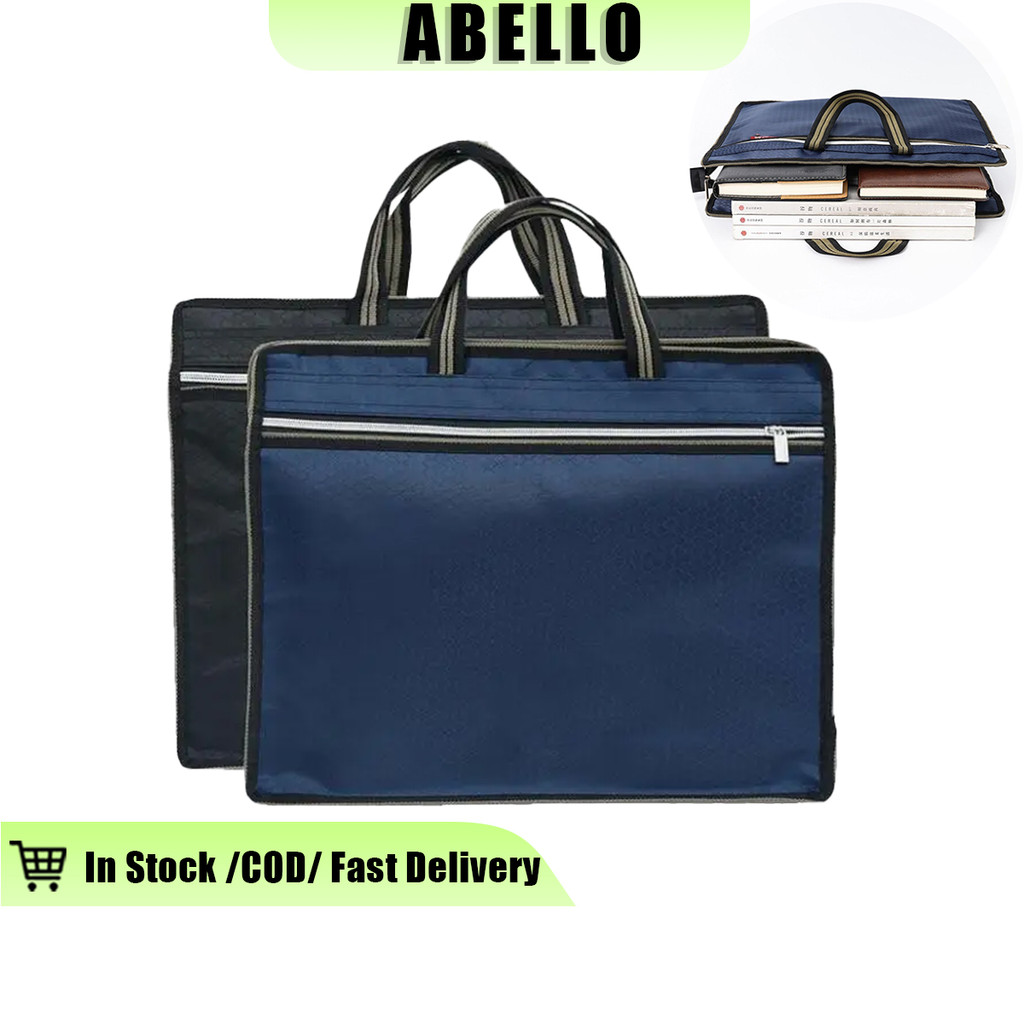 Documents Bag Large Capacity Zipper Laptop Bag Waterproof Briefcase ...