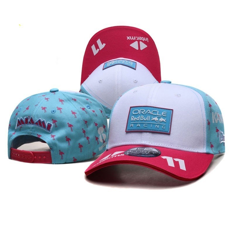 2024 Oracle Bone Red Bull Miami Racing Cap No. 11 Sergio Perez Back ...