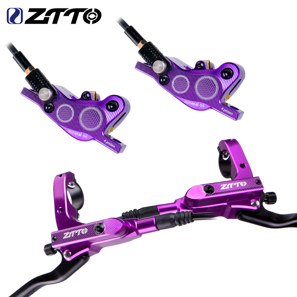 ZTTO CNC High-End Four Piston Brake Level Hydraulic Oil Disc Mountain Bike Oil Pressure Disc ...