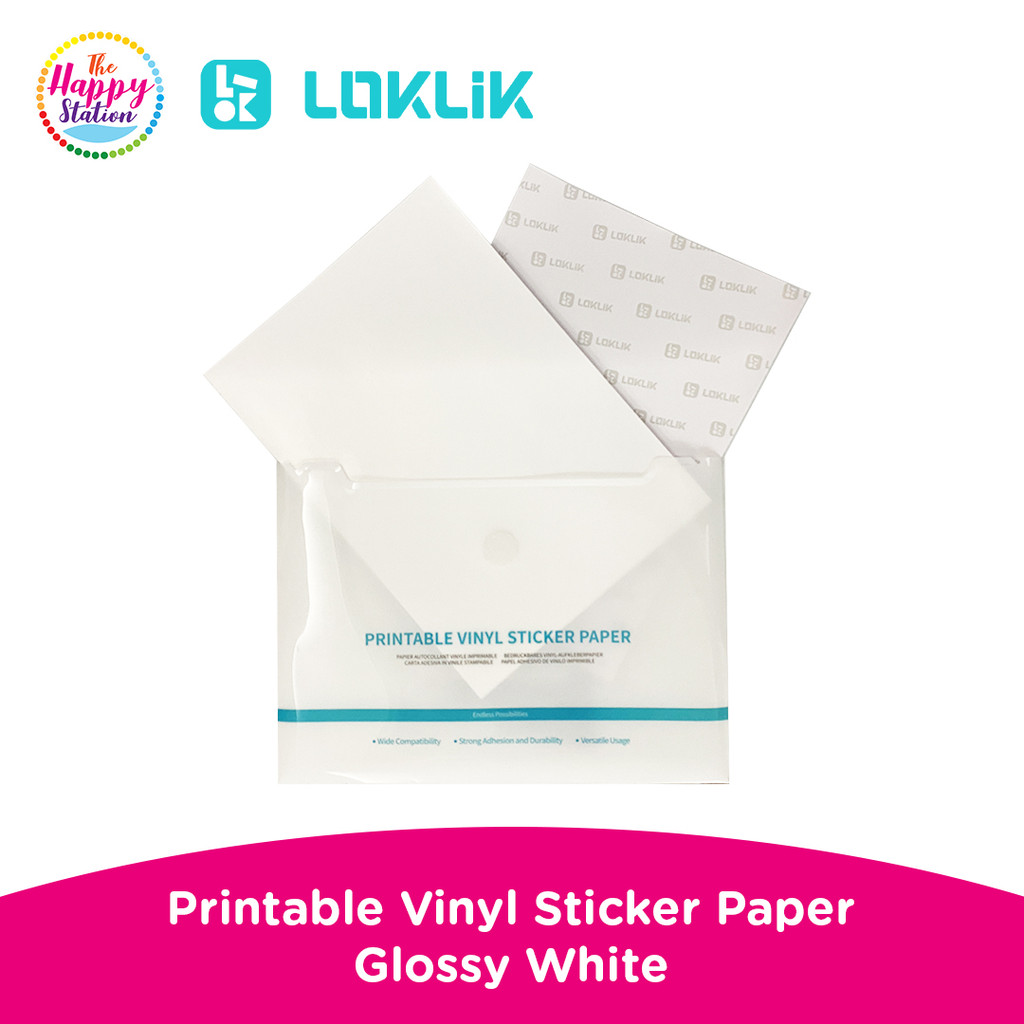 LOKLiK | Printable Vinyl Sticker Paper A4 - 20 sheets | Shopee Philippines
